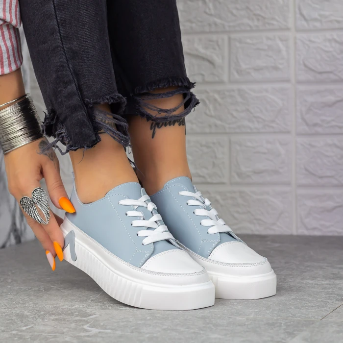 Pantofi Sport Dama AW418 Albastru deschis » Pantoful.ro